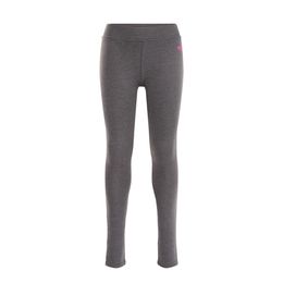 WE Fashion Leggings M&auml;dchen Gr&ouml;&szlig;e 92 graumeliert / pink