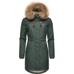Ragwear Winter Parka 'Tawny' female size XXL Brown / Dark green