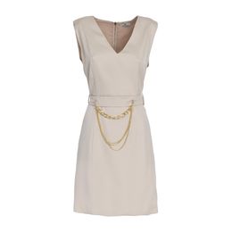 Influencer Kleid Damen Gr&ouml;&szlig;e 38 beige Winterkleid