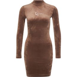 Karl Kani Kleid Damen Gr&ouml;&szlig;e 36 braun / wei&szlig; Sommerkleid