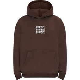Dropsize Sweatshirt Herren Gr&ouml;&szlig;e XL schoko / wei&szlig;