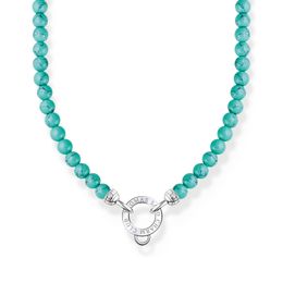 Thomas Sabo Charm-Kette mit türkisen Beads Silber