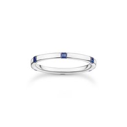 Thomas Sabo Ring mit blauen Steinen silber