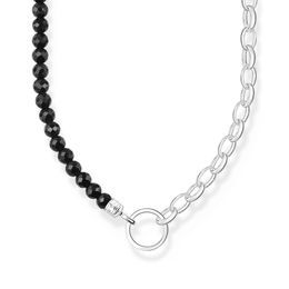 Thomas Sabo Charm-Kette mit schwarzen Onyx-Beads Silber