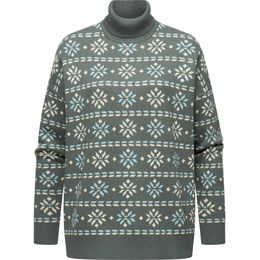 Ragwear Sweater 'Danika' female size XL Beige / Light beige / Dark green