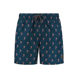 Shiwi Badeshorts 'Palmtree' Herren Gr&ouml;&szlig;e XXXL petrol / lachs