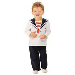 buttinette Matrose-Kostüm für Kinder, marine/weiß