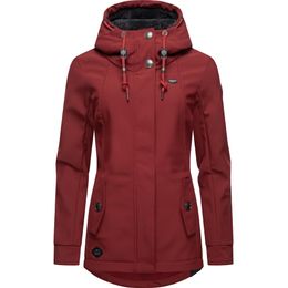 Ragwear Funktionsjacke 'Monadde' Damen Gr&ouml;&szlig;e S kirschrot / schwarz / wei&szlig;