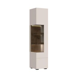 Highboard Places of Style "Sky45" Sideboards Gr. B/H/T: 45 cm x 201 cm x 47 cm, Höhe 201 mit Beleuchtung, beige (cashmere farbe) Highboards