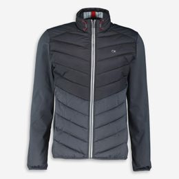 TK Maxx Schwarz-graue Outdoorjacke aus kombinierten Materialien