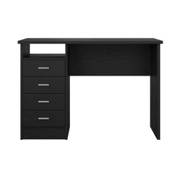 Schreibtisch Home Affaire "Funktion Plus, Arbeitstisch, Bürotisch" Tische Gr. B/H/T: 110 cm x 76 cm x 48,5 cm, schwarz (esche schwarz) Schreibtische