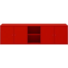 Sideboard HAMMEL FURNITURE "Mistral, Hochwertig Schrank, hängend/stehend montierbar" Sideboards Gr. B/H/T: 220 cm x 61 cm x 42 cm, rot Sideboards