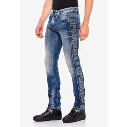 Cipo & Baxx Bequeme Jeans CIPO & BAXX Gr. 33, Länge 34, blau (jeansblau) Herren Jeans