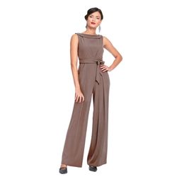 Overall Heine Gr. 46, Normalgrößen, grau (taupe) Damen Overalls Abiballkleider