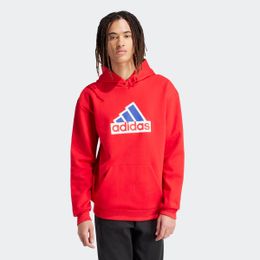 Kapuzensweatshirt adidas Sportswear "M FI BOS HD OLY" Gr. XL, rot (better scarlet) Herren Sweatshirts Hoodies