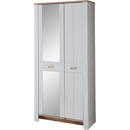 Garderobenschrank Innostyle "DIJON" Schränke Gr. B/H/T: 98 cm x 201 cm x 38 cm, 2 St., Komplettausführung, grau Kinder Ausstattung