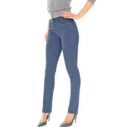 Slim-fit-Jeans Ascari Gr. 24, Kurzgrößen, blau (jeansblau) Damen Jeans Röhrenjeans