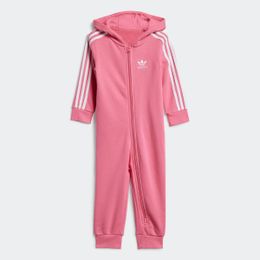 Trainingsanzug adidas originals "ONESIE" Gr. 104, pink (pink fusion) Kinder Sportanzüge Jogginganzüge
