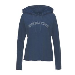 Kapuzenshirt Herrlicher "Anniston" Gr. M, blau (light indigo) Damen Shirts Jersey