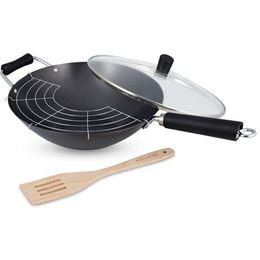 Wok KEN HOM "Excellence" Pfannen Gr. Ø 31 cm, grau (anthrazit) Woks