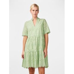 Blusenkleid Y.A.S "YASHOLI SS DRESS S. NOOS" Gr. XL (42), N-Gr, grün (quiet green) Damen Kleider Sommerkleider