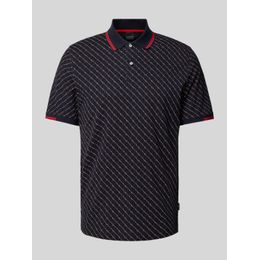 Bugatti Poloshirt mit Kontrastbesatz