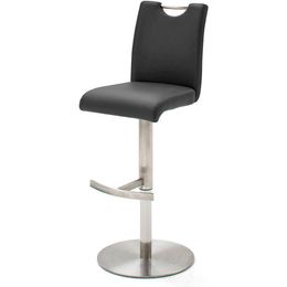 Bistrostuhl MCA furniture "ALESI" Stühle Gr. B/H/T: 42 cm x 91 cm x 51 cm, Edelstahl, schwarz (schwarz, edelstahl gebürstet) Bistrostühle