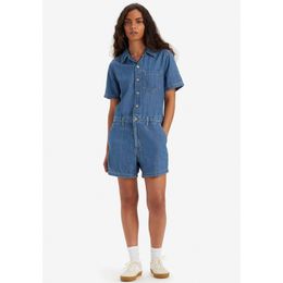 Levi's Jeanskleid LEVI'S "SS HERITAGE ROMPER" Gr. S (36), N-Gr, blau (playday jumpsuit) Damen Kleider Jeanskleider