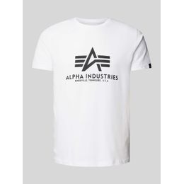 Alpha Industries T-Shirt mit Label-Print