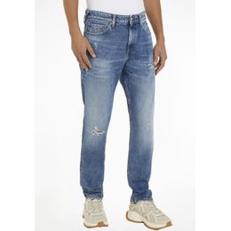 Slim-fit-Jeans Tommy Jeans "SCANTON Y" Gr. 32, Länge 32, blau (denim medium) Herren Jeans
