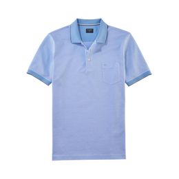 Poloshirt OLYMP "Casual" Gr. M, blau (hellblau) Herren Shirts Kurzarm