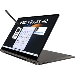 Samsung Notebook "Galaxy Book3 360" Notebooks Gr. 16 GB RAM 512 GB SSD, grau (graphite) 15" Notebook