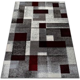 Teppich my home "Corine" Teppiche Gr. B/L: 240 cm x 320 cm, 9 mm, 1 St., rot Esszimmerteppiche