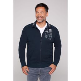 Sweatjacke CAMP DAVID Gr. L, blau (blue navy) Herren Sweatjacken