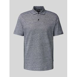 BOSS Poloshirt aus Leinen-Baumwoll-Mix Modell 'Press'