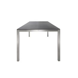 solpuri Classic Ausziehtisch Edelstahl Cement anthracite/Silber Keramik/Edelstahl