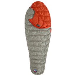 Big Agnes - Pluton UL 40 - Daunenschlafsack Gr Long - bis Körpergröße 198 cm Zip: Left Gray / Pumpkin