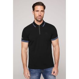 Poloshirt CAMP DAVID Gr. XXL, schwarz (black) Herren Shirts Kurzarm