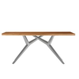 Dynamic24 Esstisch, Tisch 240x100 cm Teak natur