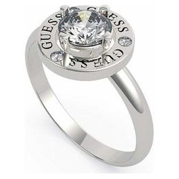 Guess Fingerring Elegant steel ring with crystal UBR20046