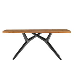 Dynamic24 Esstisch, Tisch 220x100 cm Teak natur