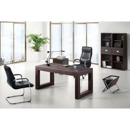 JVmoebel Schreibtisch, Firmen Möbel Schreibtisch Luxus Kanzlei Chef Tisch Leder Tische