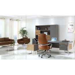JVmoebel Eckschreibtisch, Design Büro Zimmer Set Office Einrichtung Komplett Set Möbel 3tlg