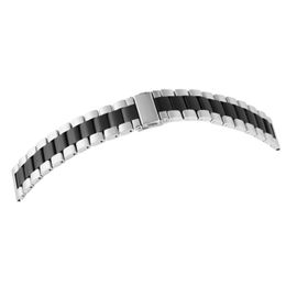 Engelhardt Uhrenarmband MB0089 Edelstahl Uhrenarmband schwarz/silber 18