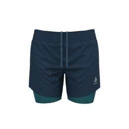 Odlo Funktionsshorts 2-in-1 Shorts RUN EASY 5 INCH blue wing teal