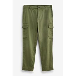 next Cargohose Cargo-Hose aus Leinenmischung -Relaxed Tapered (1-tlg)