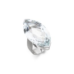 SKIELKA DESIGNSCHMUCK Silberring Bergkristall Ring "Marquise" 40 x 20 mm (Sterling Silber 925) (1-tlg)