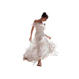 TZTA Trading UG Dirndl Sommer Spitzenkleid Hochzeitskleid Partykleid (1-tlg)