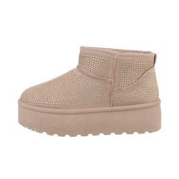 Ital-Design Damen Winterboots Freizeit Snowboots