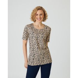 Helena Vera Midi-Shirt mit Leo-Print